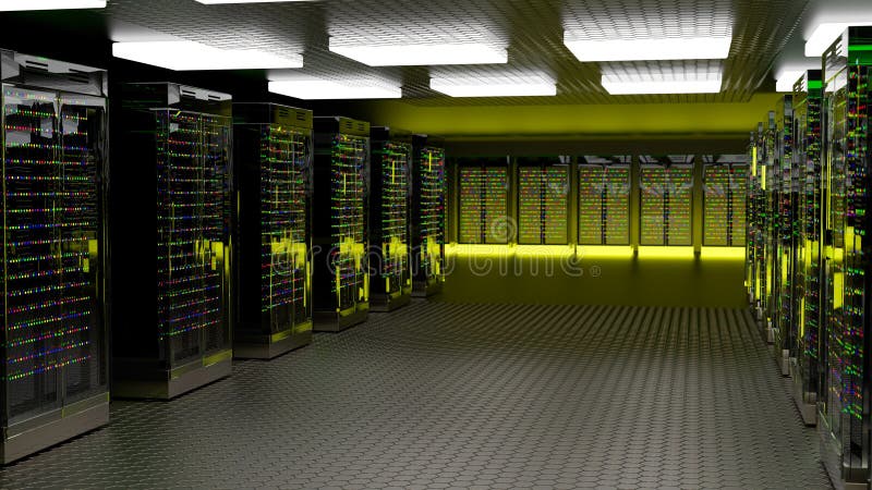 Servers. Server Room Data Center. Backup, Hosting, Mainframe, Farm and ...