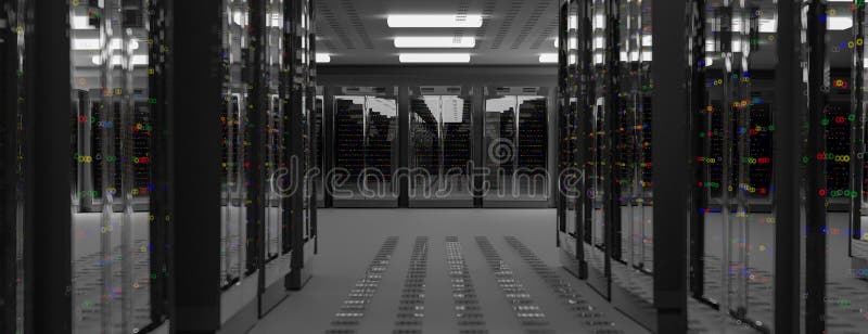 Servers. Server Room Data Center. Backup, Hosting, Mainframe, Farm and ...