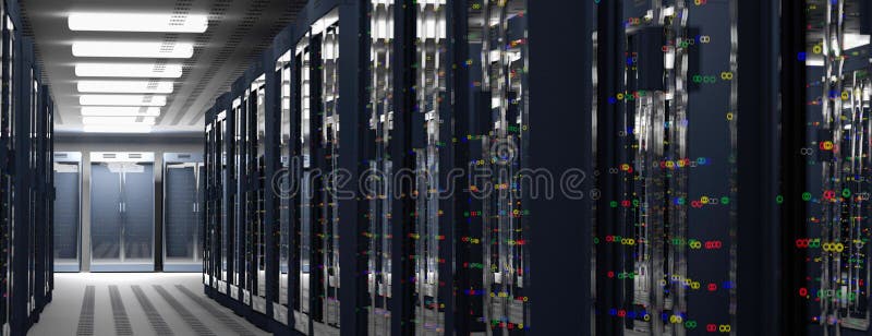 Servers. Server Room Data Center. Backup, Hosting, Mainframe, Farm and ...