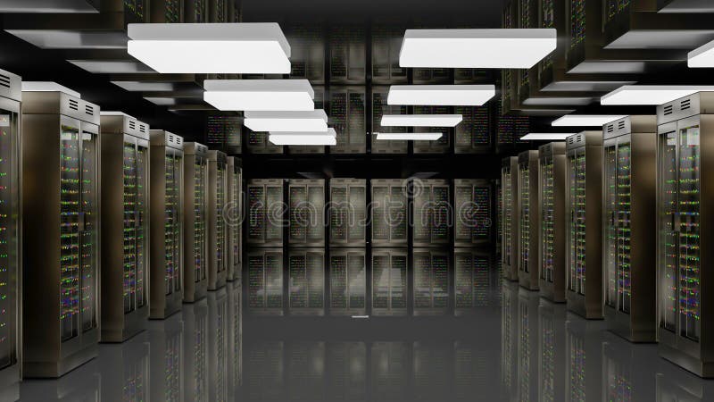 Servers. Server Room Data Center. Backup, Hosting, Mainframe, Farm and ...