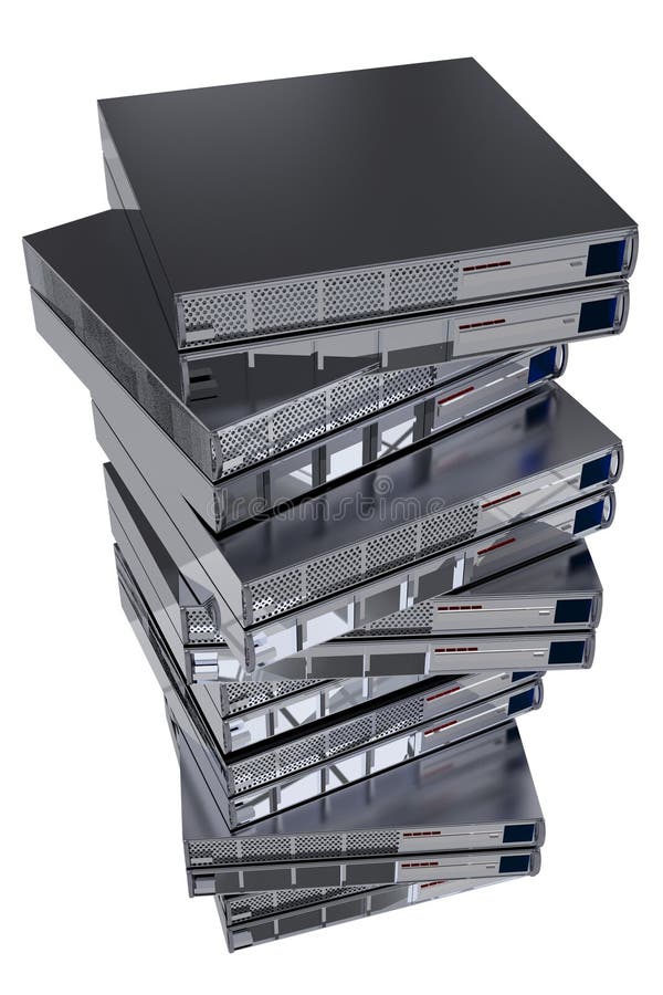 Racks in a datacenter stock image. Image of library, blade - 7961303
