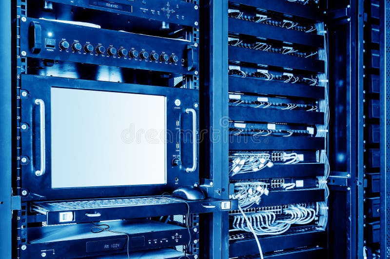 Servers and switches stock photo. Image of performance - 84145432