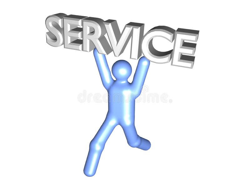Service is everything stock illustration. Illustration of serve - 939510