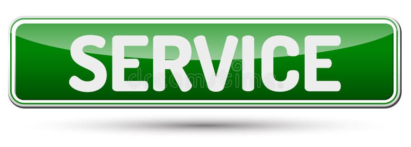 SERVICE - Abstract Beautiful Button with Text. Stock Vector ...