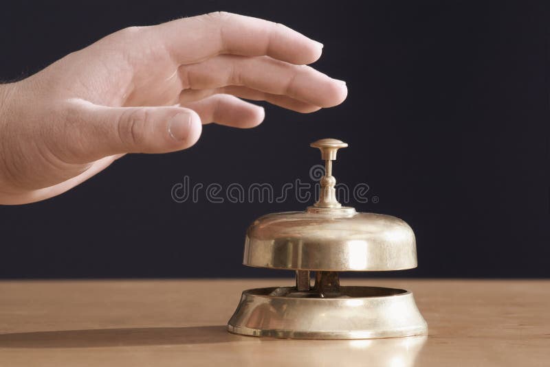 Ring Service Bell Office On The Reception Desk Stock Image - Image of ...