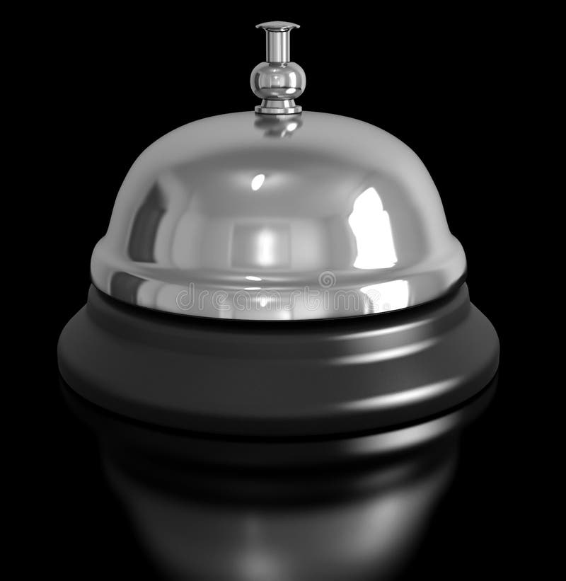 Service bell stock illustration. Illustration of black - 34007464