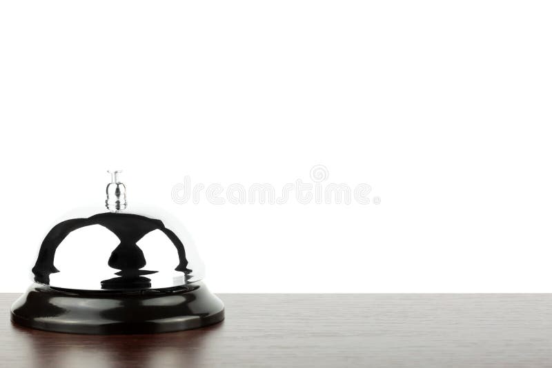 Waiter bell (horizontal) stock image. Image of desk, bell - 56021