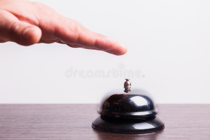 Service bell ring stock photo. Image of client, hurry - 71308220