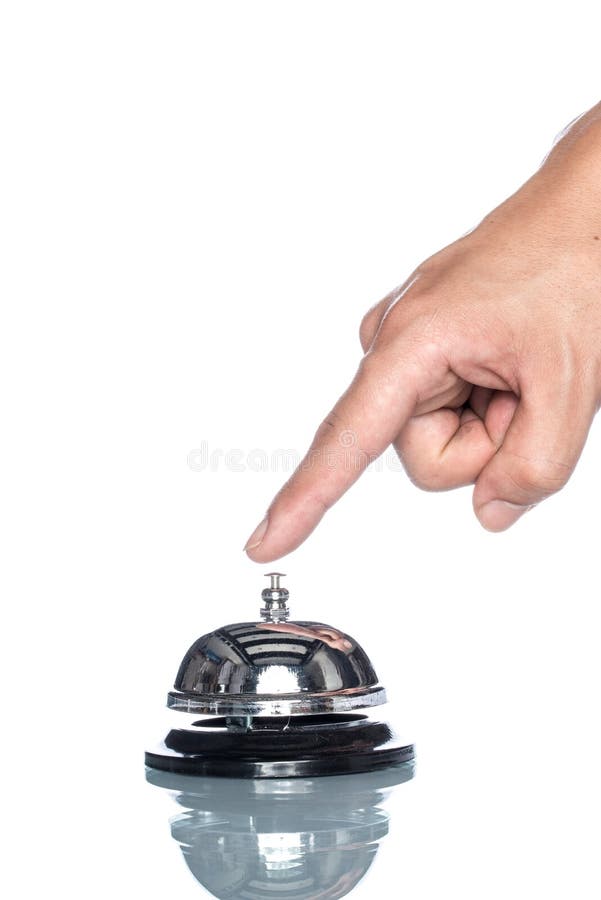 Service Bell on White Background, Customer Demand Stock Photo - Image ...