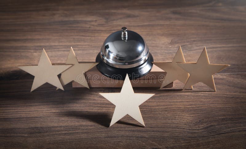 Wooden 5 Stars and Wooden Blocks. Increase Rating Stock Image - Image ...