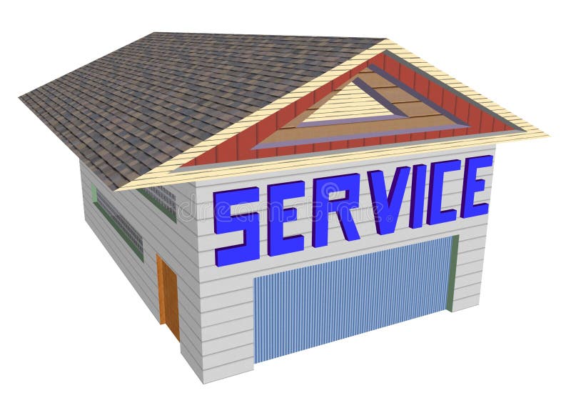 Service building stock illustration. Illustration of service - 38972730