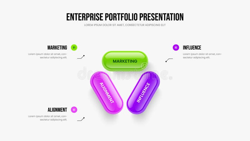 Service Campaign 3 Element Diagram Presentation Layout Stock Vector ...