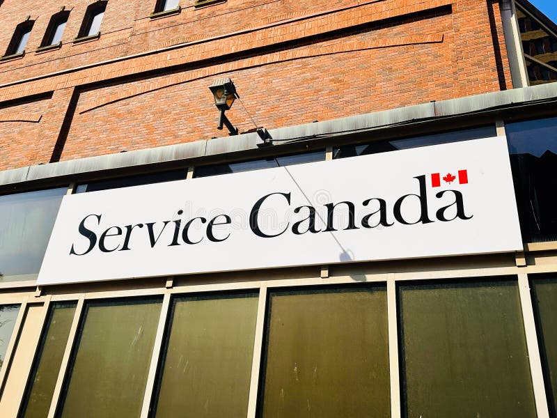 Service Canada logo sign. stock photo. Image of undefined - 346557878