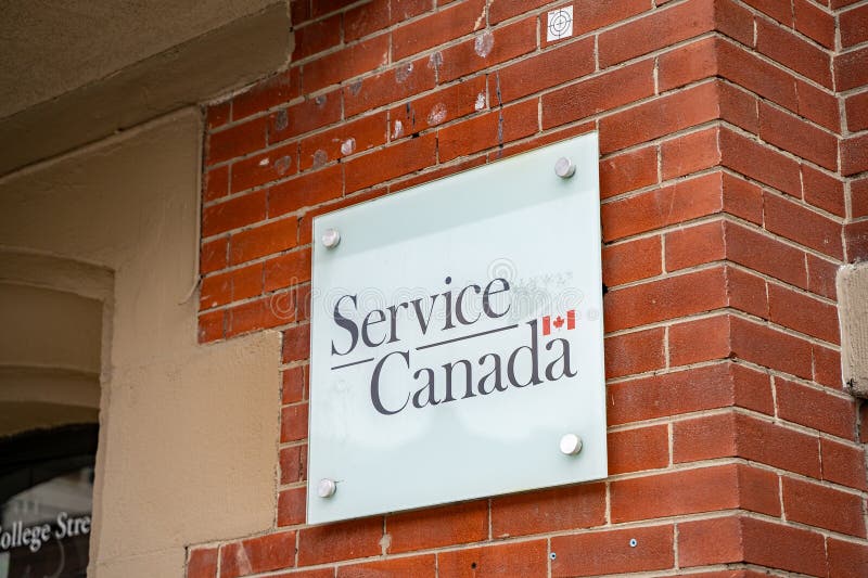 Service Canada logo sign. editorial photo. Image of symbol - 320257161