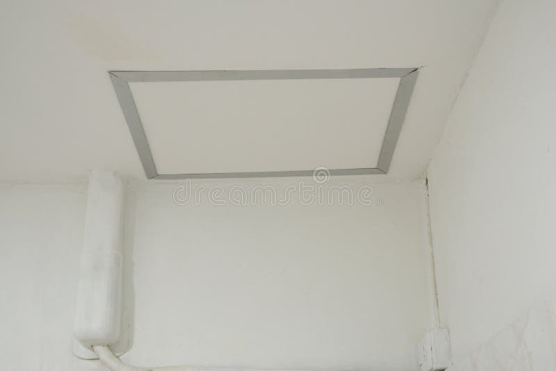 The Service Ceiling Square Shape White Color with Aluminium Frame in ...
