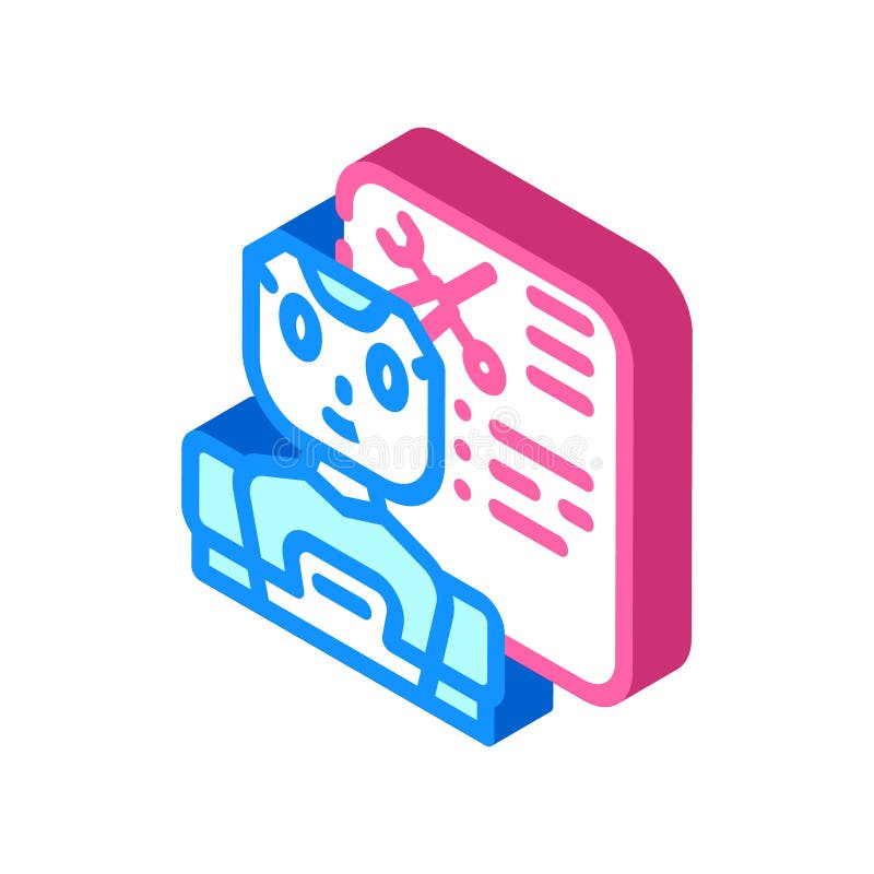 Service Chat Bot Isometric Icon Vector Illustration Stock Vector ...