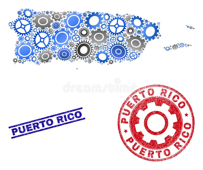 Rico Map Mosaic Stock Illustrations – 225 Rico Map Mosaic Stock ...