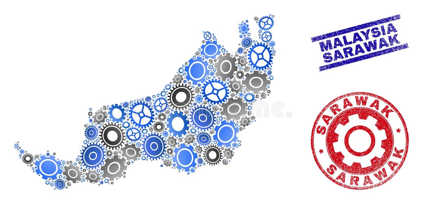 Vector Sarawak State Map Stock Illustrations – 151 Vector Sarawak State ...