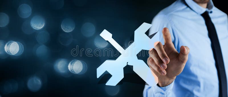 Service Computer Software Maintenance and Repair Stock Photo - Image of ...