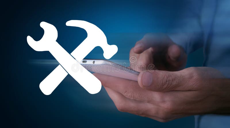 Service Computer Software Maintenance and Repair Stock Photo - Image of ...