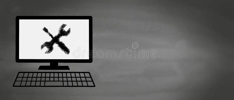Service Computer Software Maintenance and Repair Stock Photo - Image of ...