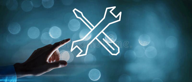 Service Computer Software Maintenance and Repair Stock Photo - Image of ...