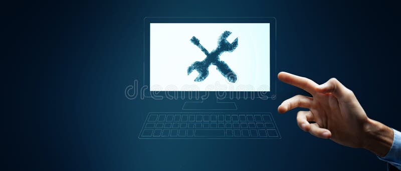 Service Computer Software Maintenance and Repair Stock Photo - Image of ...