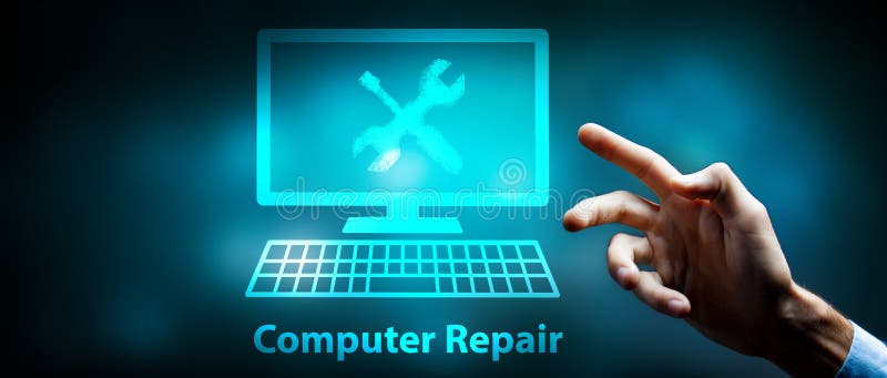 Service Computer Software Maintenance and Repair Stock Photo - Image of ...
