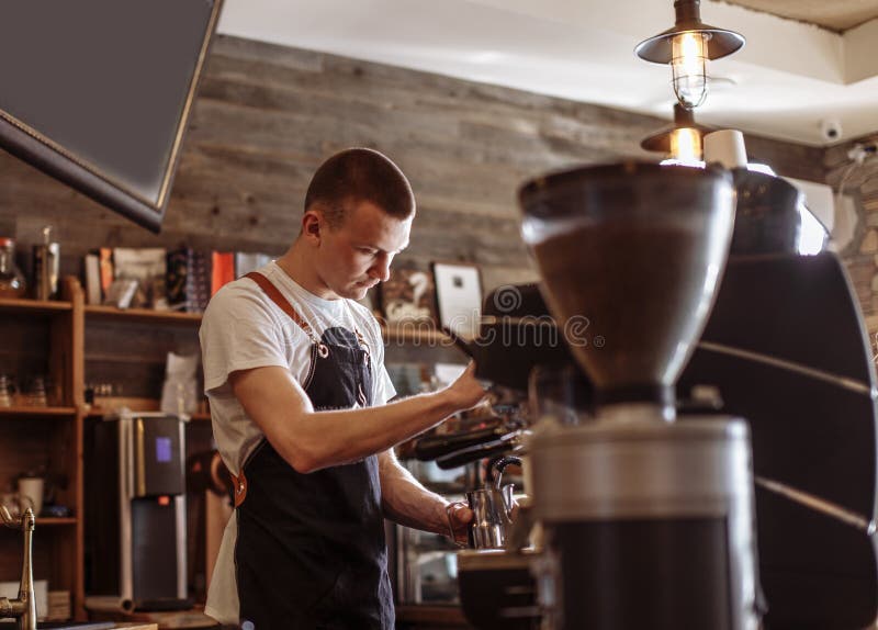 Service Concept.barista Doing His Best Stock Photo - Image of espresso ...