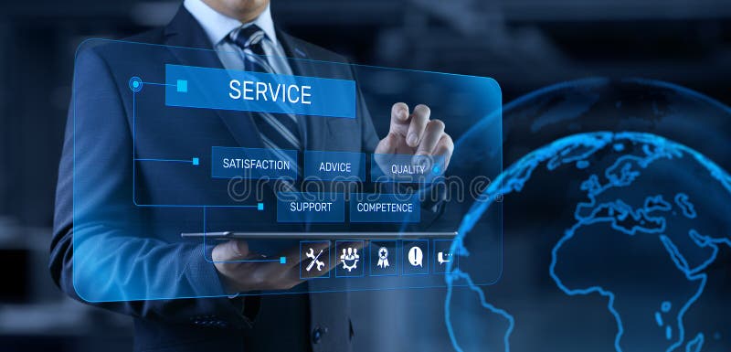 Service Customer Satisfaction Technical Support Concept on Virtual ...