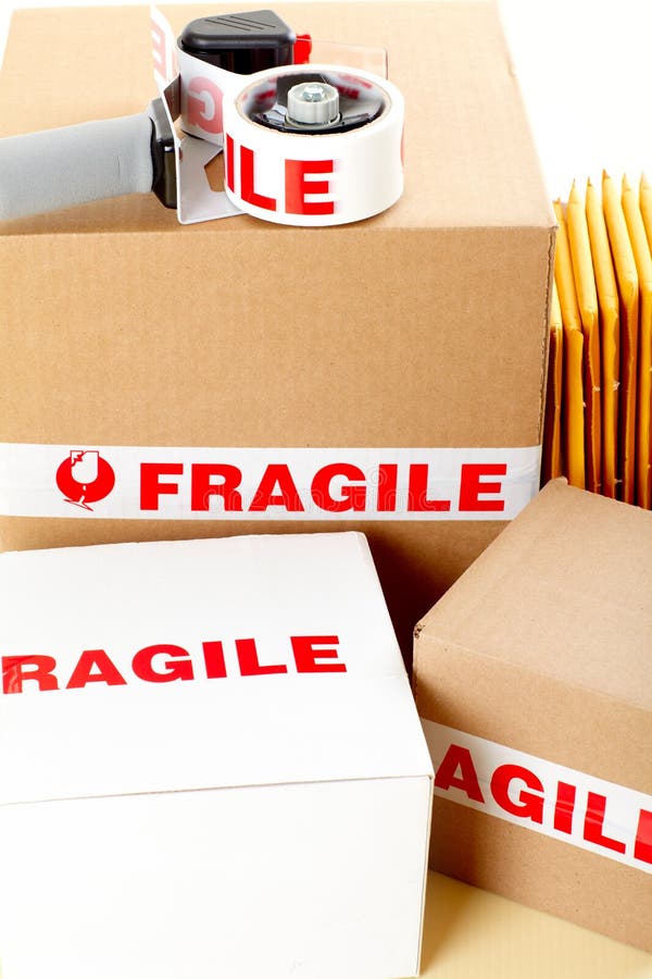 Service De Distribution Fragile Image stock - Image du fragile, blanc ...