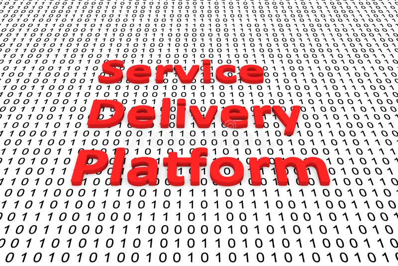 Service delivery platform stock illustration. Illustration of service ...