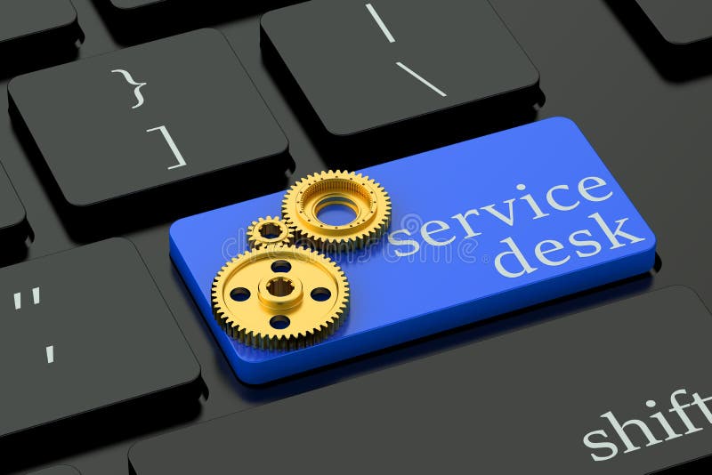 Service Desk Service and Repair Concept Stock Illustration ...