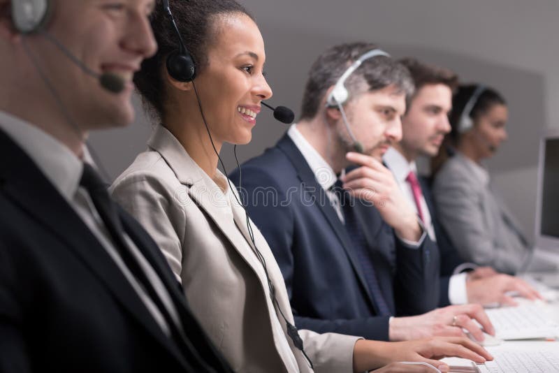 Support phone operators stock photo. Image of consultant - 60157592
