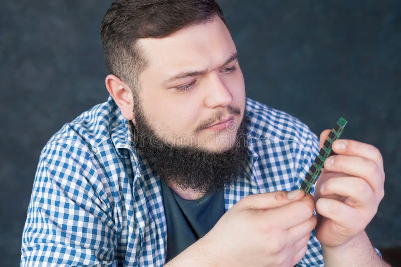 Service Engineer Fixing Problem with Pc Hardware Stock Image - Image of ...