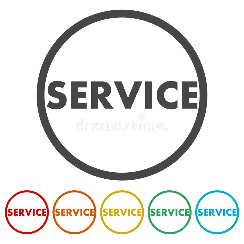 Service icon,button stock vector. Illustration of delivery - 138811406