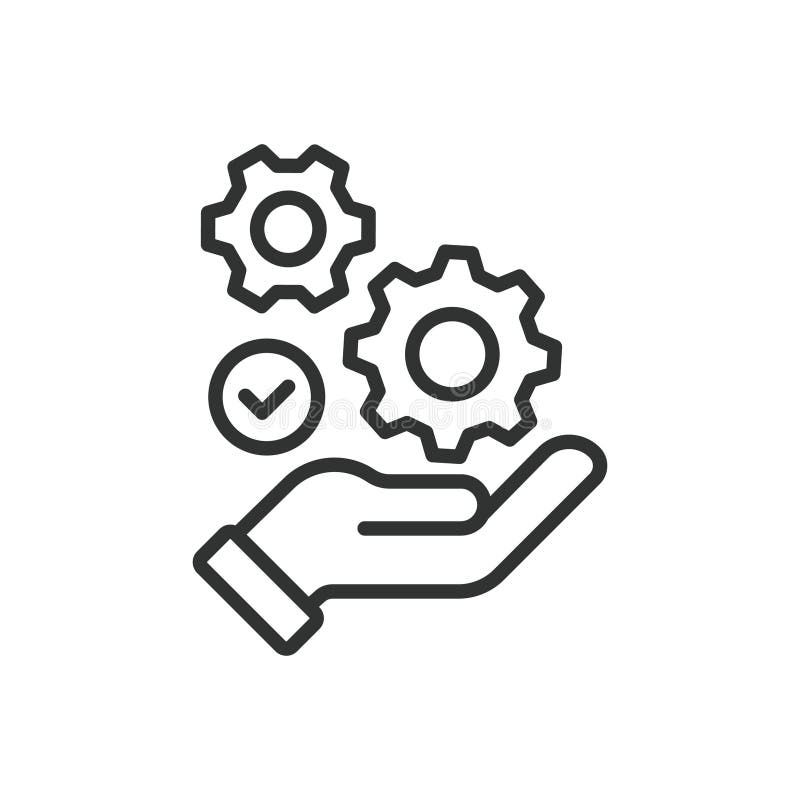Service Icon in Line Design. Service, Customer Services, Support ...