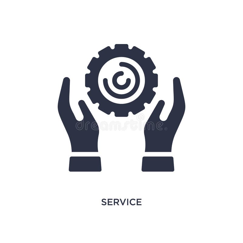 Service Icon on White Background. Simple Element Illustration from ...