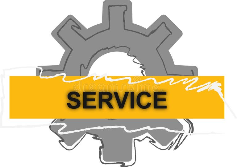 Service for industry icon stock vector. Illustration of mechanics ...