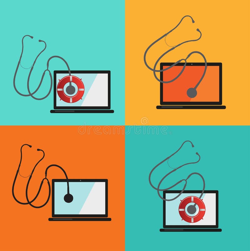 Service informatique illustration stock. Illustration of graphisme ...