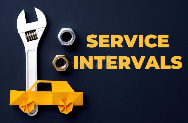 Service Intervals Text Words Meaning Car Repair Topic Stock ...