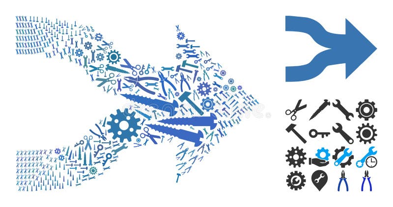 Service Arrows Stock Illustrations – 7,632 Service Arrows Stock ...