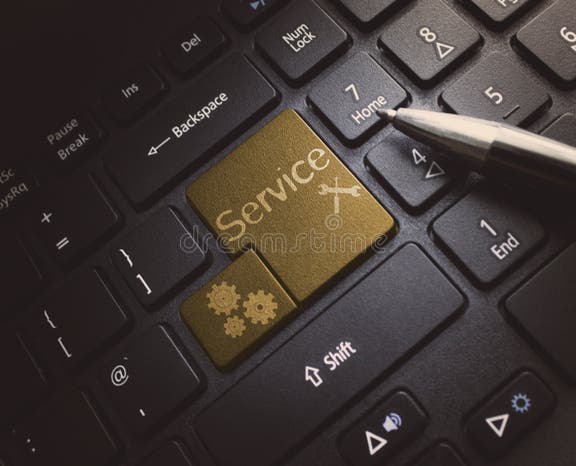 Service Keyboard stock photo. Image of laptop, detection - 56068356