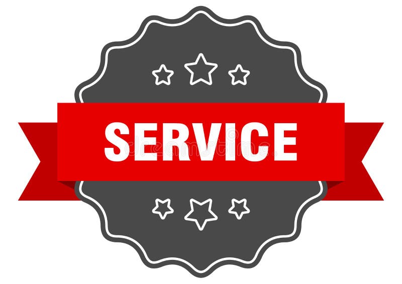 Service Label. Service Isolated Seal. Sticker. Sign Stock Vector ...
