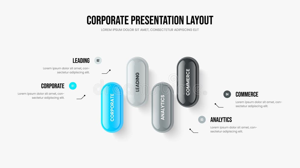 Service Launch 4 Element Infographic Slideshow Layout Stock Vector ...