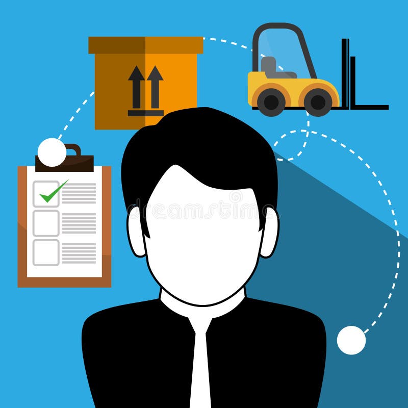 Service logistique illustration de vecteur. Illustration du service ...