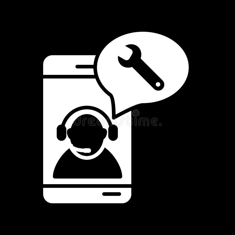 Service Manager Flat Vector Icon. Call Center Icon. Service Center ...