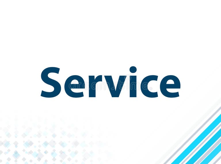 Service Modern Flat Design Blue Abstract Background Stock Illustration ...