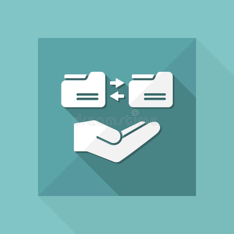 Service Offer - Folder Synchronization - Minimal Icon Stock Vector ...
