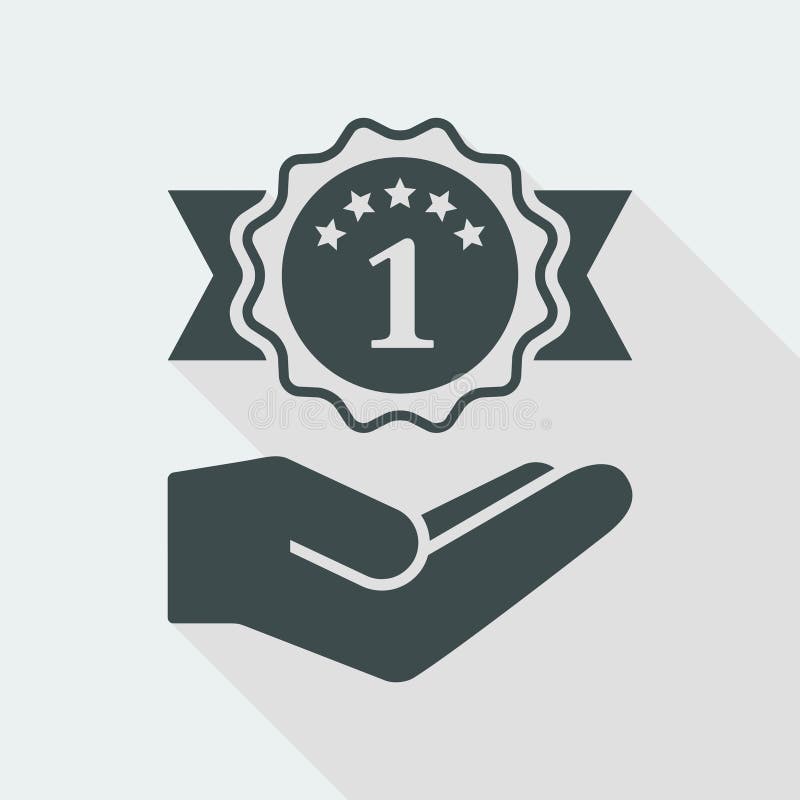 Service Offer - Number One - Minimal Icon Stock Vector - Illustration ...